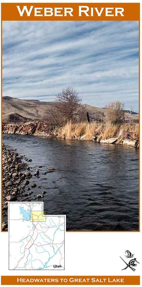 Weber River 11×17 Fishing Access Map – Heber Fly Shop